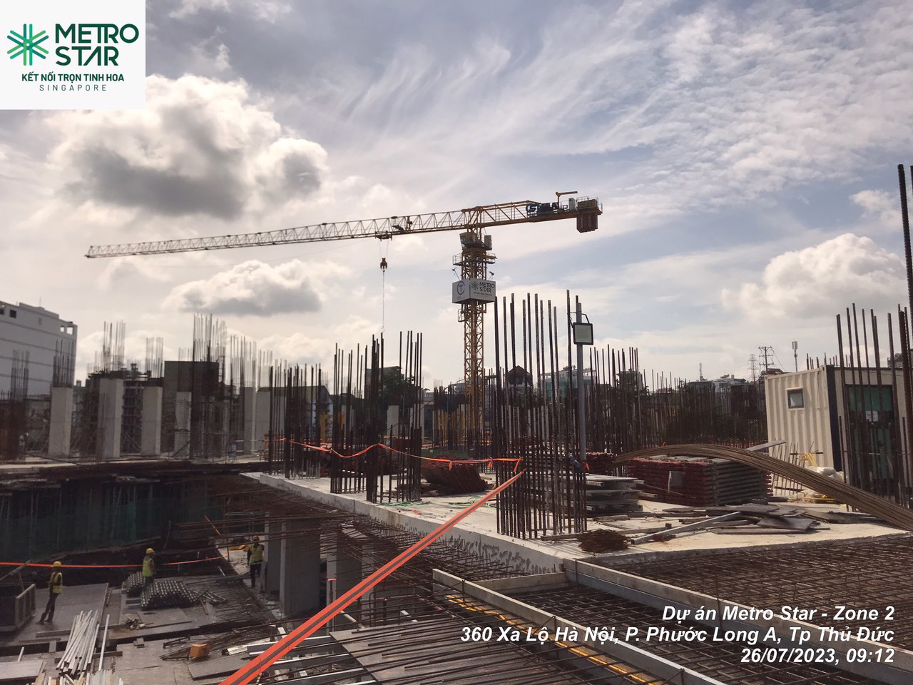 CẬP NHẬT TIẾN ĐỘ DỰ ÁN METRO STAR NGÀY 26/7/2023 - METRO STAR