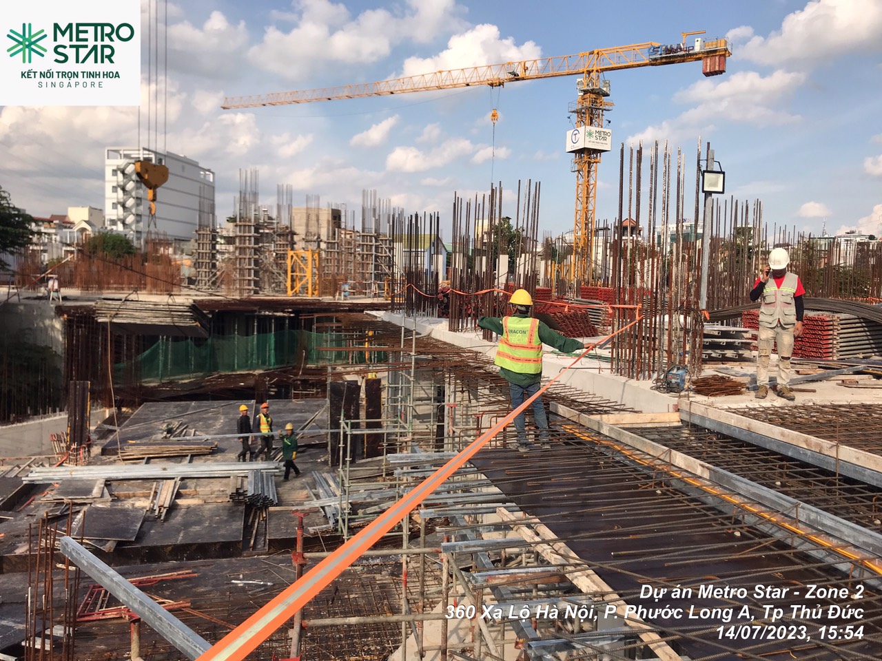 CẬP NHẬT TIẾN ĐỘ DỰ ÁN METRO STAR NGÀY 14/7/2023 - METRO STAR